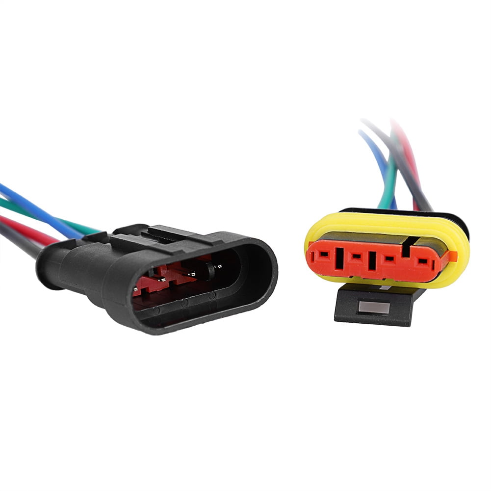 4 Pin Connector 4 Way Car Adapter Wire Electrical Connector Plug Truck ...