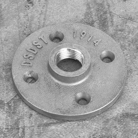 Flange Base 10PCS DN15 1/2in 4-Holes Flange Base Floor Flange Aluminum ...