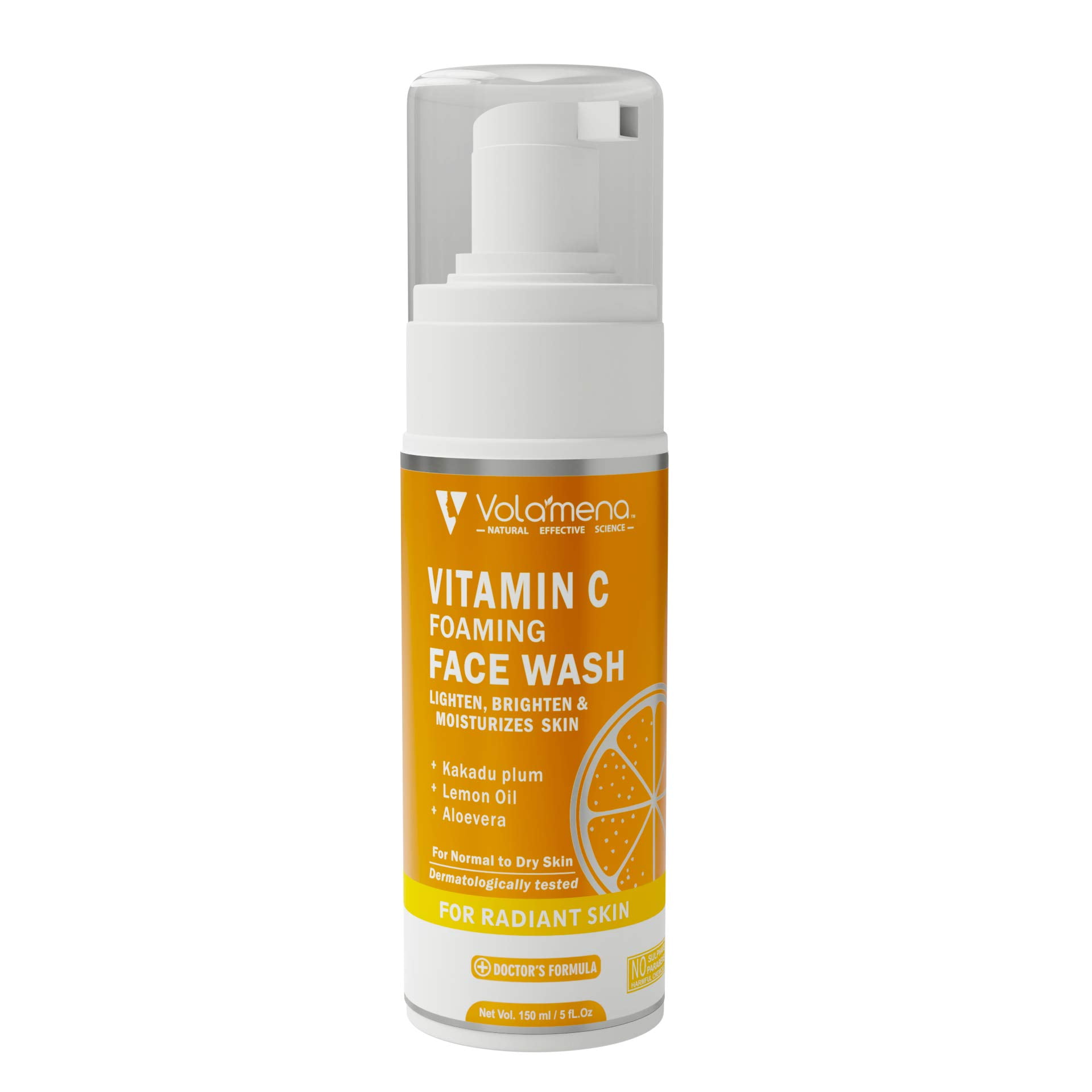 Volamena Vitamin C Lighten & Brighten Foaming Face wash - Walmart.com