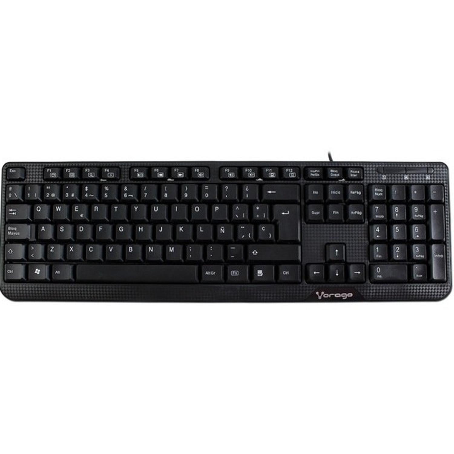 Teclado multimedia Vorago KB-102 USB Negro | Bodega Aurrera en línea
