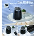 Portable Air Purifier for Bedroom, H13 True HEPA Filter, Quiet 25dB ...