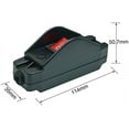Inline Cord Switch 16a 125v 250v Ac Black Inline On Off Rocker Button With Red Indicator Light