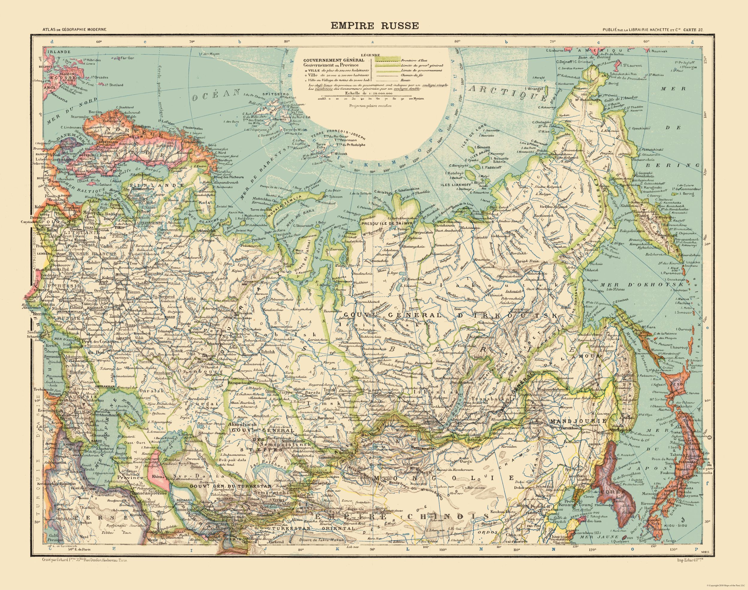 Russian Empire - Schrader 1908 - 23.00 x 29.19 - Matte Canvas - Walmart.com