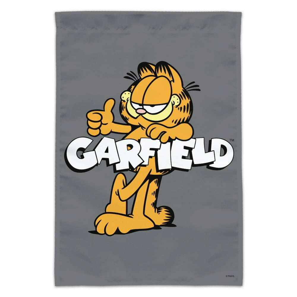 Garfield with Logo Garden Yard Flag - Walmart.com - Walmart.com