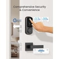 B200 Fingerprint Lock with 2 Lever Handles, Keyless Entry Front Door ...