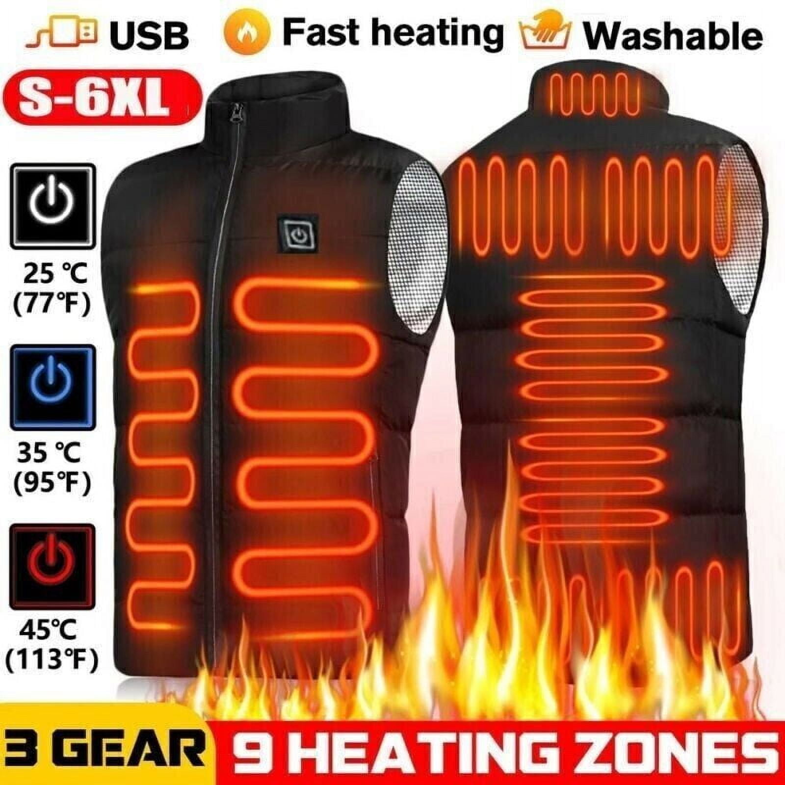 Click here for Heated Jacket Usb Electric Heated Vest Jacket 9 Zo... prices