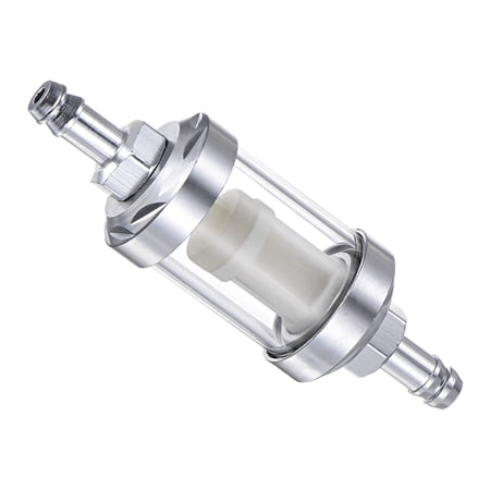 Uxcell Inline Petrol Fuel Gasoline Oil Filter with Brass Filter Element ...