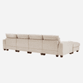 THINK 30, Beige,5 Seat,Modern Large L-Shape Feather Filled Sectional ...