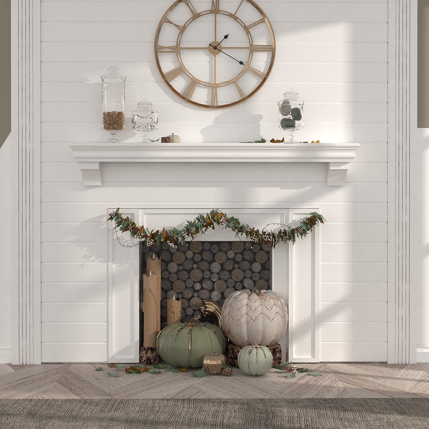 Saint Birch White 72" Fireplace Mantel with Corbels - Walmart.com