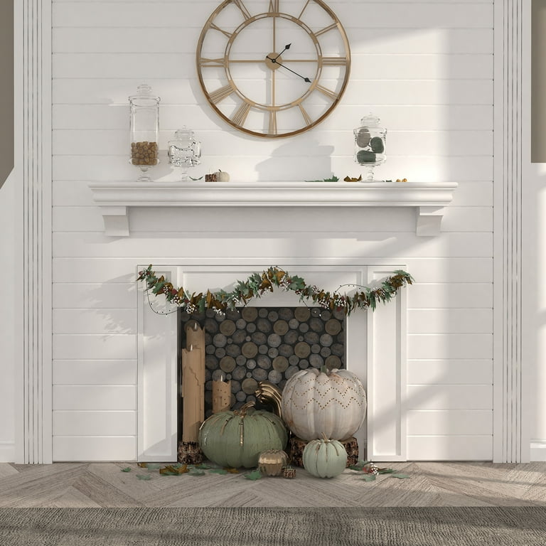 Lovely White Fireplace Mantel Designs