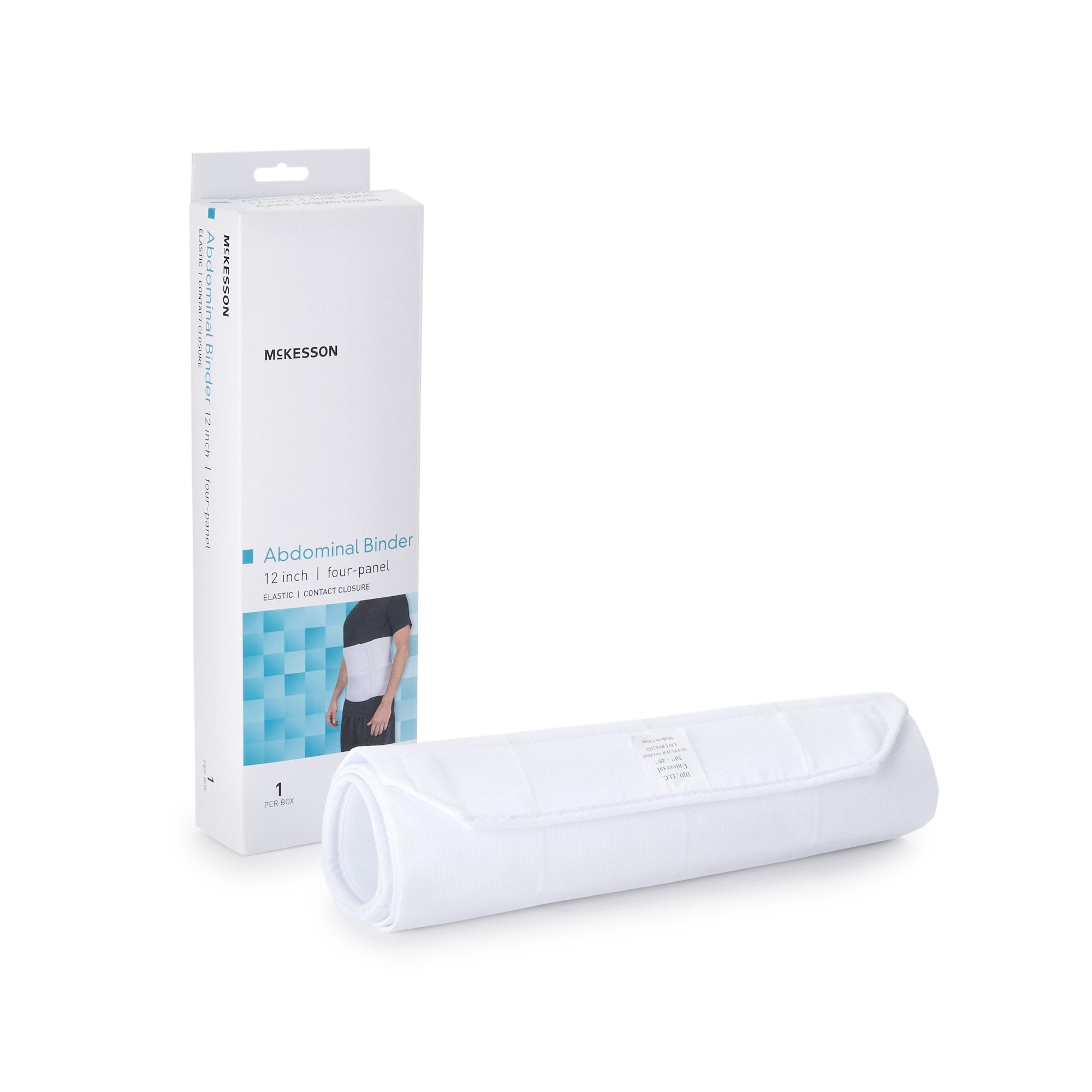 McKesson White Abdominal Binder Small Medium 30 to 45 Inch Waist ...