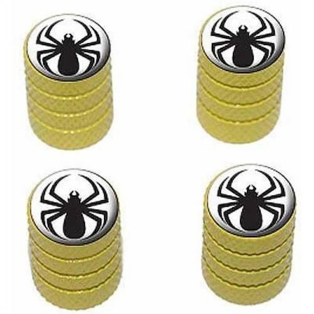 Spider Black Spiderman Tire Rim Wheel Aluminum Valve Stem Caps ...