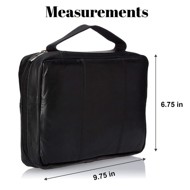 Genuine Leather Religious Book Bible Cover Organizer with Handle ...