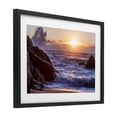 Stupell Industries Siren Song Rocky Shore Black Framed Print Under ...