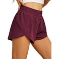 Cueply Women's Quick-Dry High Waisted Running Shorts with Liner Zipper Pockets for Gym Workout ...