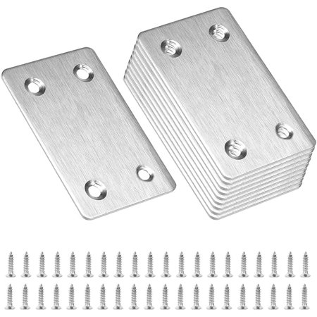TILIYHELLO 10 Fixing Straight Plates Steel Connectors Angle Plates ...