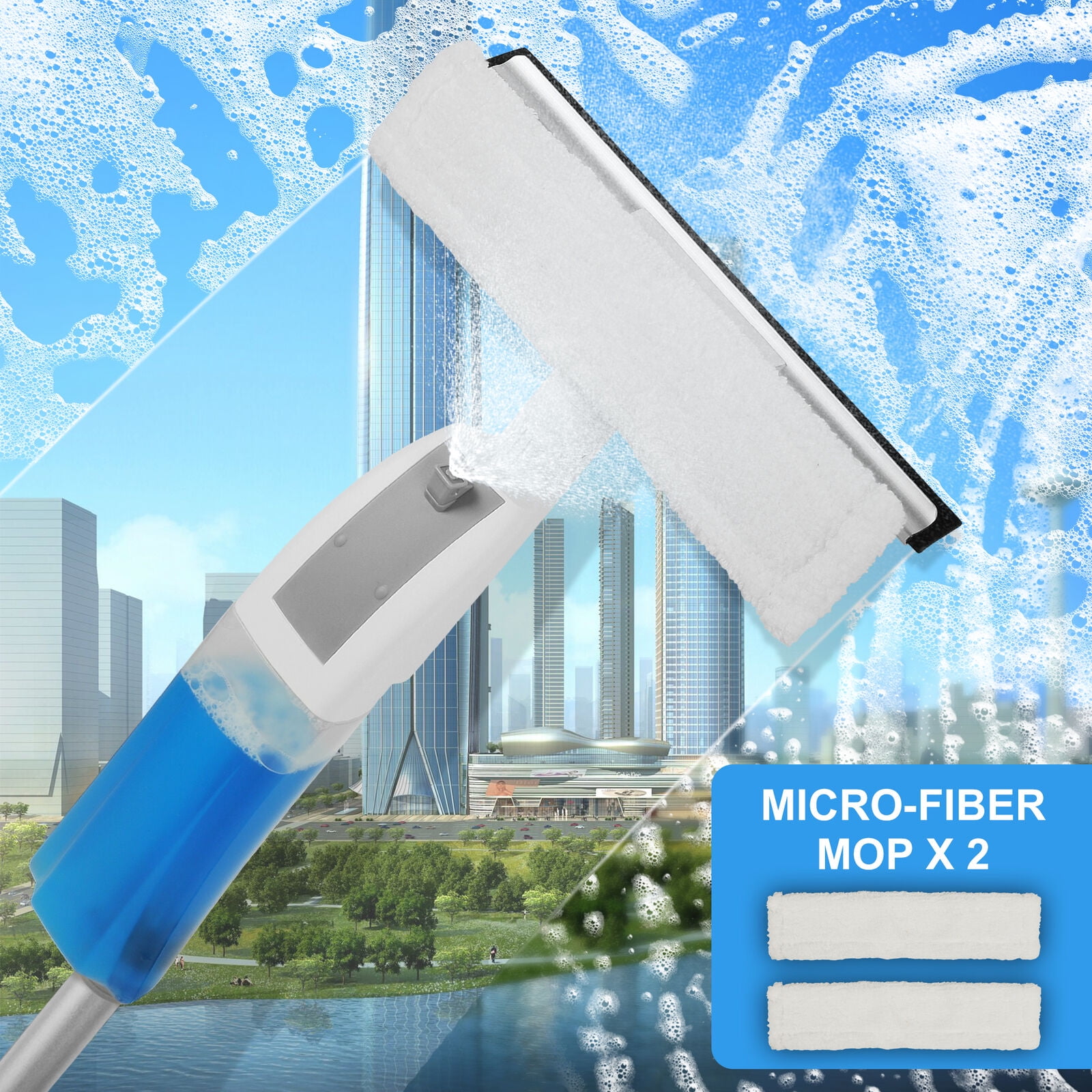 IMAGE 3 in 1 Window Squeegee Cleaner, Window Cleaning Tools with Spray ...