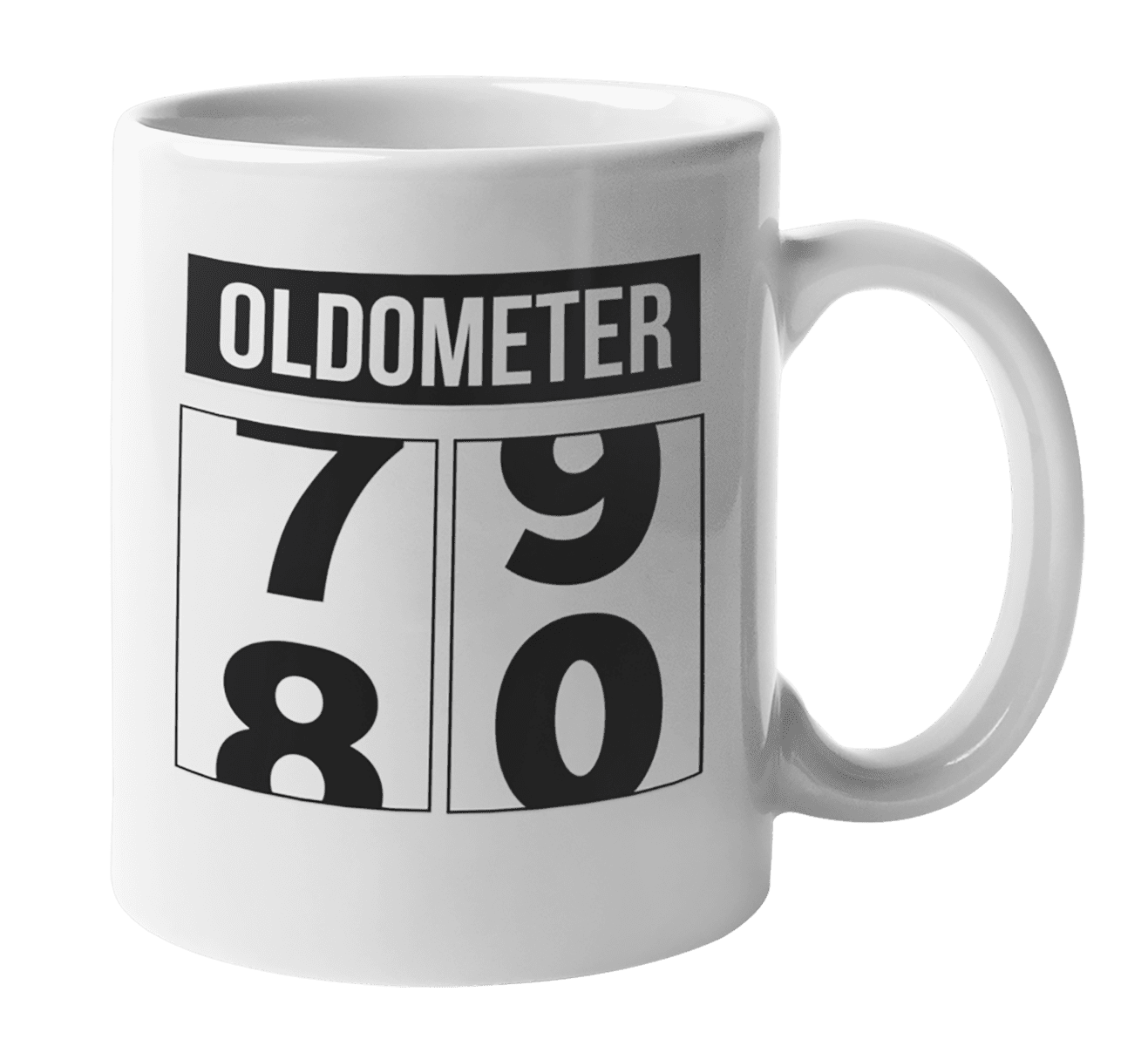Vintage Oldometer Coffee & Tea Mug or Cup for a Happy 80th Birthday ...