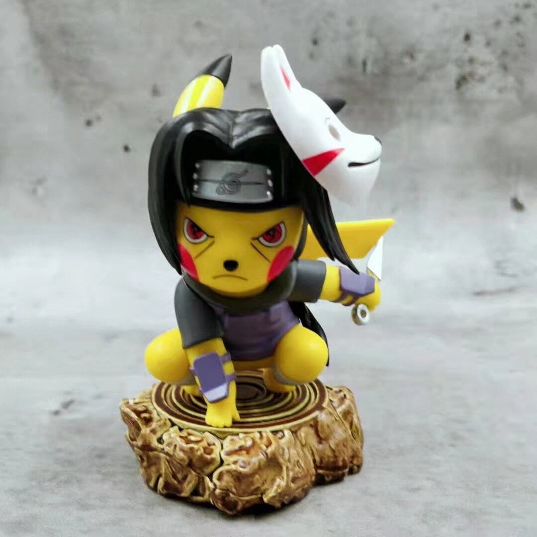 Figuras de acción de PVC de Pikachu, 17 piezas, NARUTO, Uchiha, Obito ...