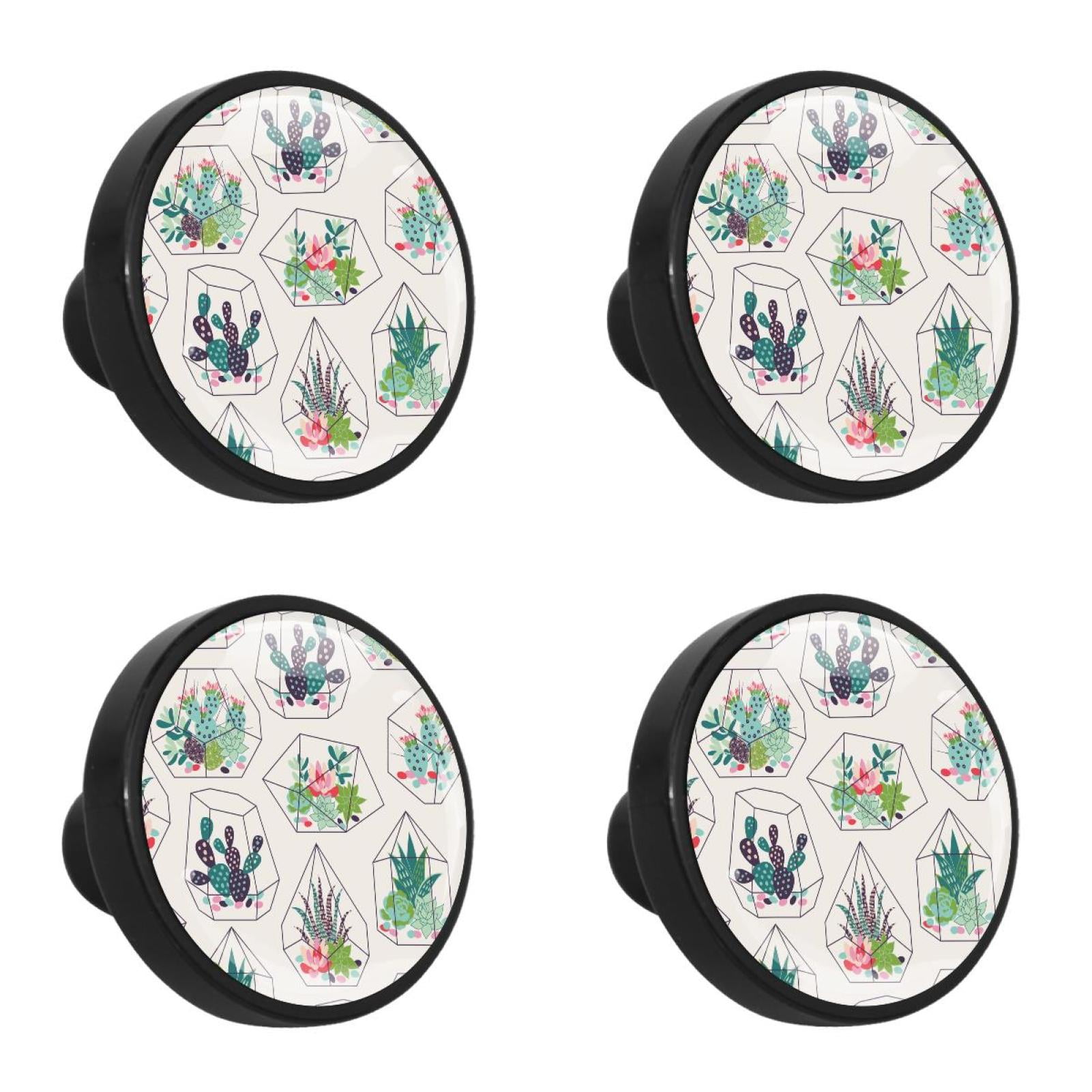 4 Pcs Cactus Knobs for Kitchen Cabinet Cupboard Dresser Bookcase Drawer ...