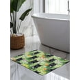 Black Cat Soft Diatomaceous Earth Mat, Orange Purple Yellow Pink Flower ...