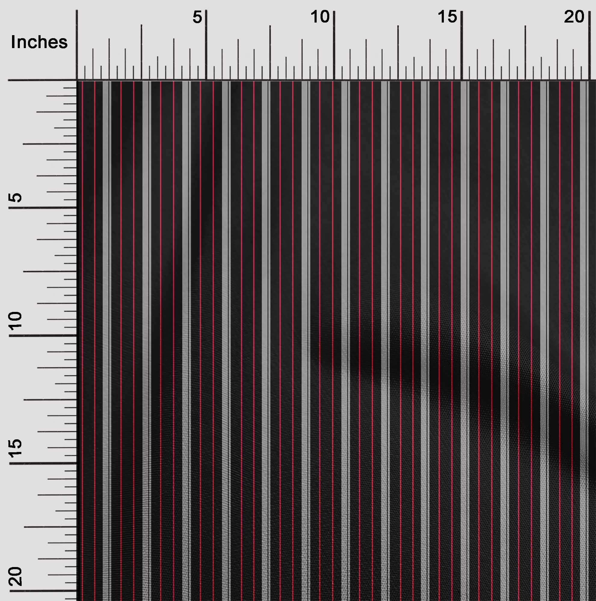 oneOone Cotton Poplin Black Fabric Stripes Dress Material Fabric Print ...