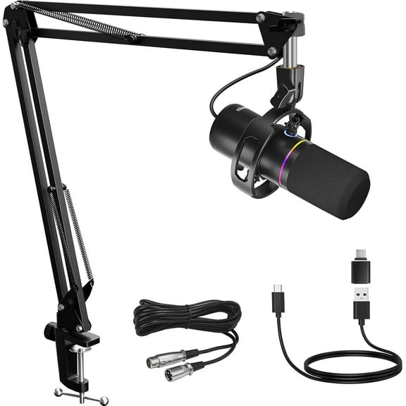TONOR USB Gaming Microphone Kit, PC Streaming Mic for PS4/5/Discord ...