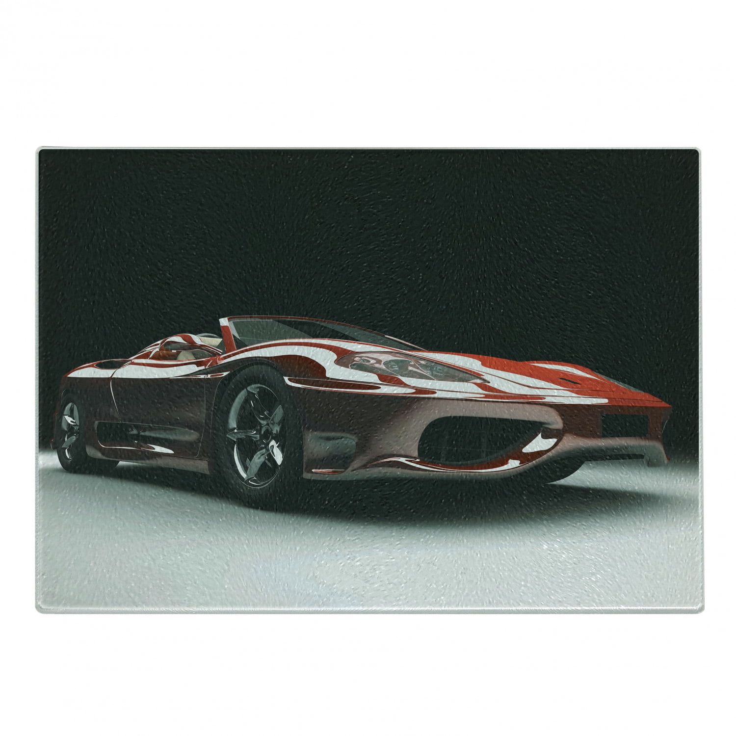 Cars Cutting Board, Automotive Industry Theme Powerful Engine Fast ...