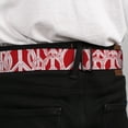 Buckle-Down Belt, Seatbelt Buckle Belt, Peace Sketch Red White, Youth ...