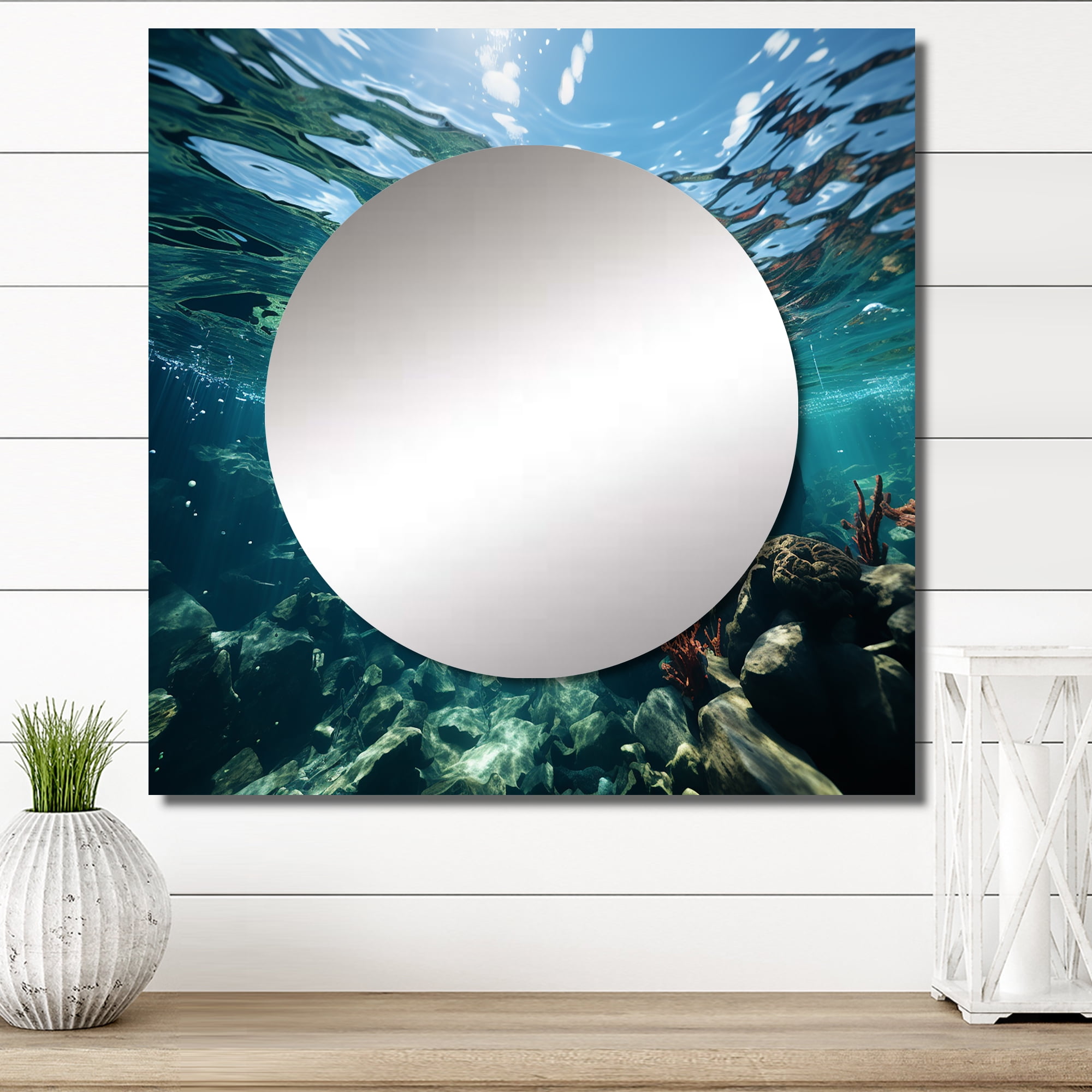Click here for Designart Blue Ocean Marine Majesty Under Water La... prices