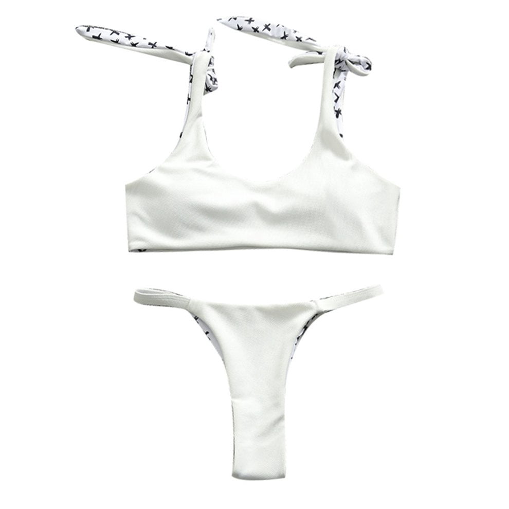 KA Women's Exotic Bikini Swimwear Suit Split Bathing Suit Spotted ...