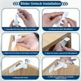 Baby Proofing Drawer Locks (24-Pack), Upgraded Invisible Cabinet Locks ...