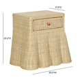 Pemberly Row Contemporary Accent Natural Finish Rattan Nightstand ...
