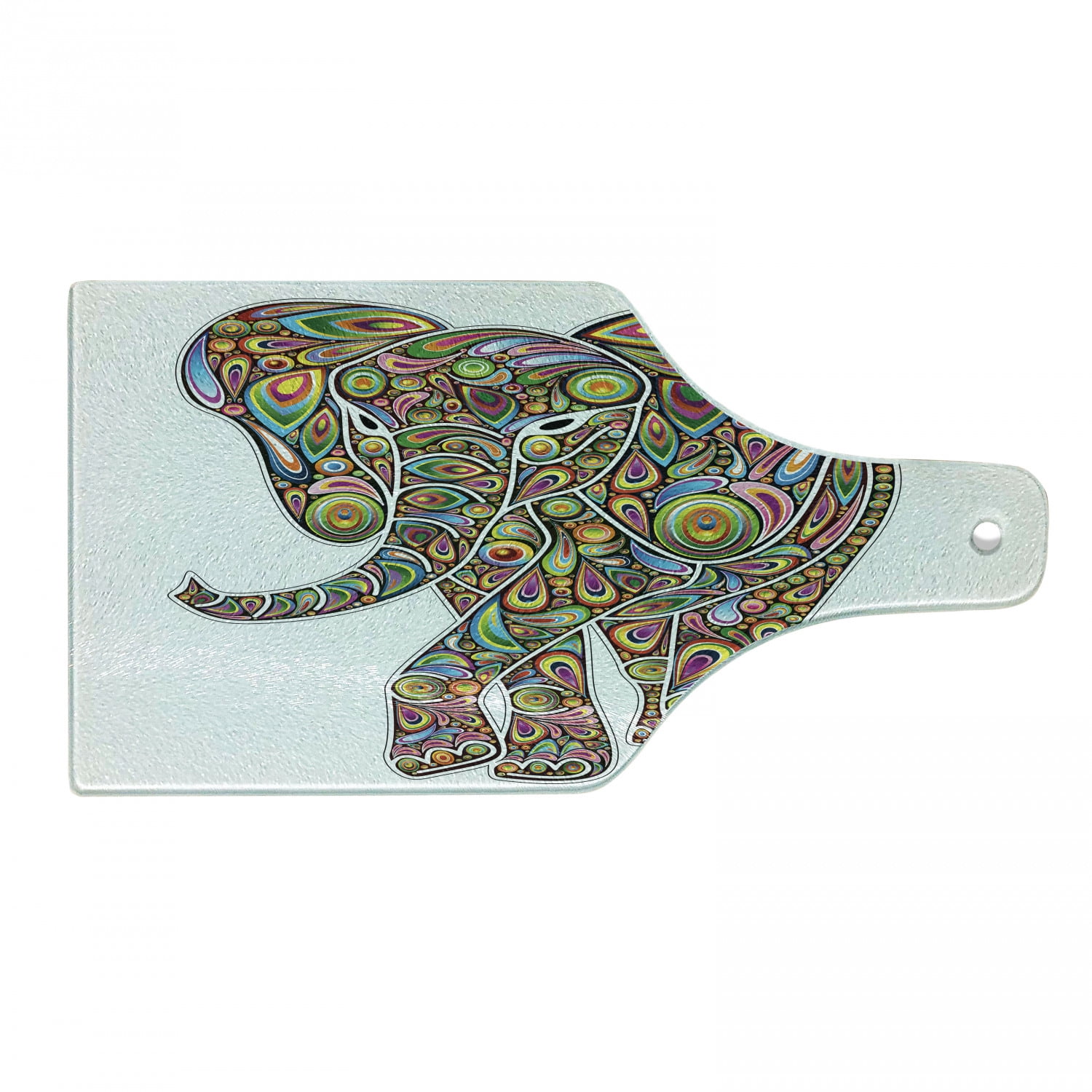 Psychedelic Cutting Board, Large Eastern Trippy Pattern Boho Art ...