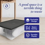 Free Shipping! Homz 12 Qt Stackable Plastic Storage Containers w ...