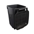 2-Pack 45-Gallon Heavy-Duty Wheeled Trash Can with Click-Lock Lid, Easy ...