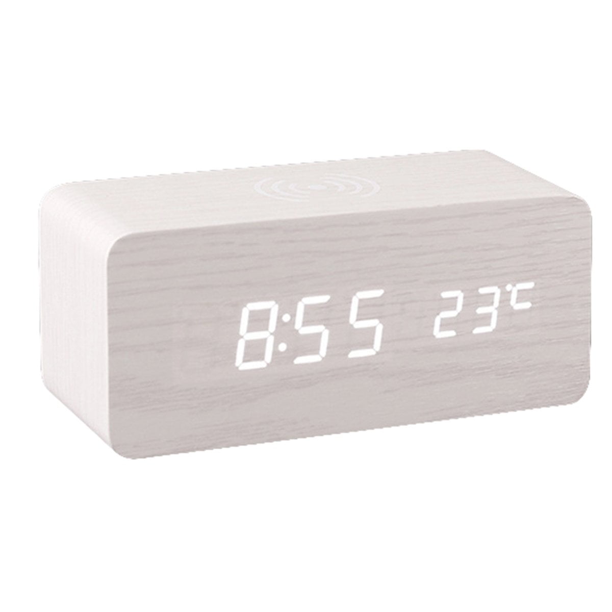 Click here for Dtc Modern Wooden Digital Led Desk Alarm Clock The... prices