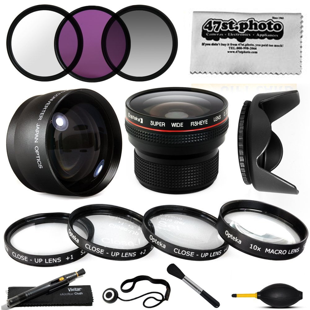 15 Piece Macro Fisheye Telephoto Lens Filters Set for 40.5MM Sony 5000 ...