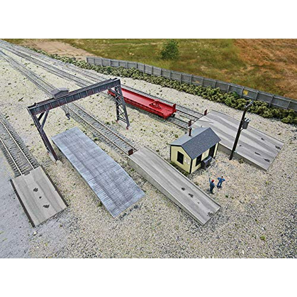 Walthers Cornerstone HO Scale Building/Structure Kit Piggyback Ramps ...