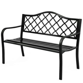 Innova Chippendale 4 ft. Cast Aluminum Park Bench - White - Walmart.com