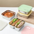 POYOGA Stainless Lunch Box Multicompartment Office Fruit Salad Food ...