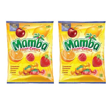 Mamba Magic Sticks Tropical Chewy Candy - 8 Flavors, 140g/5.29oz Bag ...