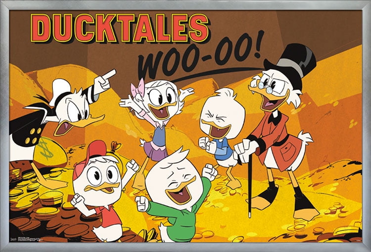 Disney Ducktales - Group Wall Poster, 22.375" x 34", Framed - Walmart.com