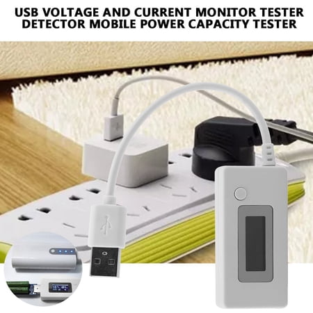 Professional LCD USB Mini Voltage and Current Monitor Tester Detector ...