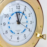 Nagina International Nautical Time Tide Clock On Premium Wooden Base ...