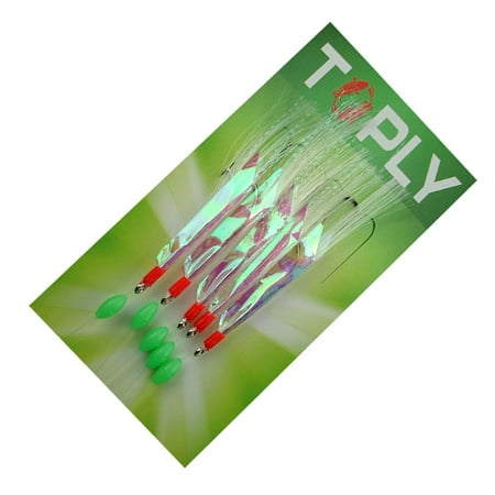 5 hooks sea fishing rigs fishing mackerel / bass / pollock / | Walmart ...