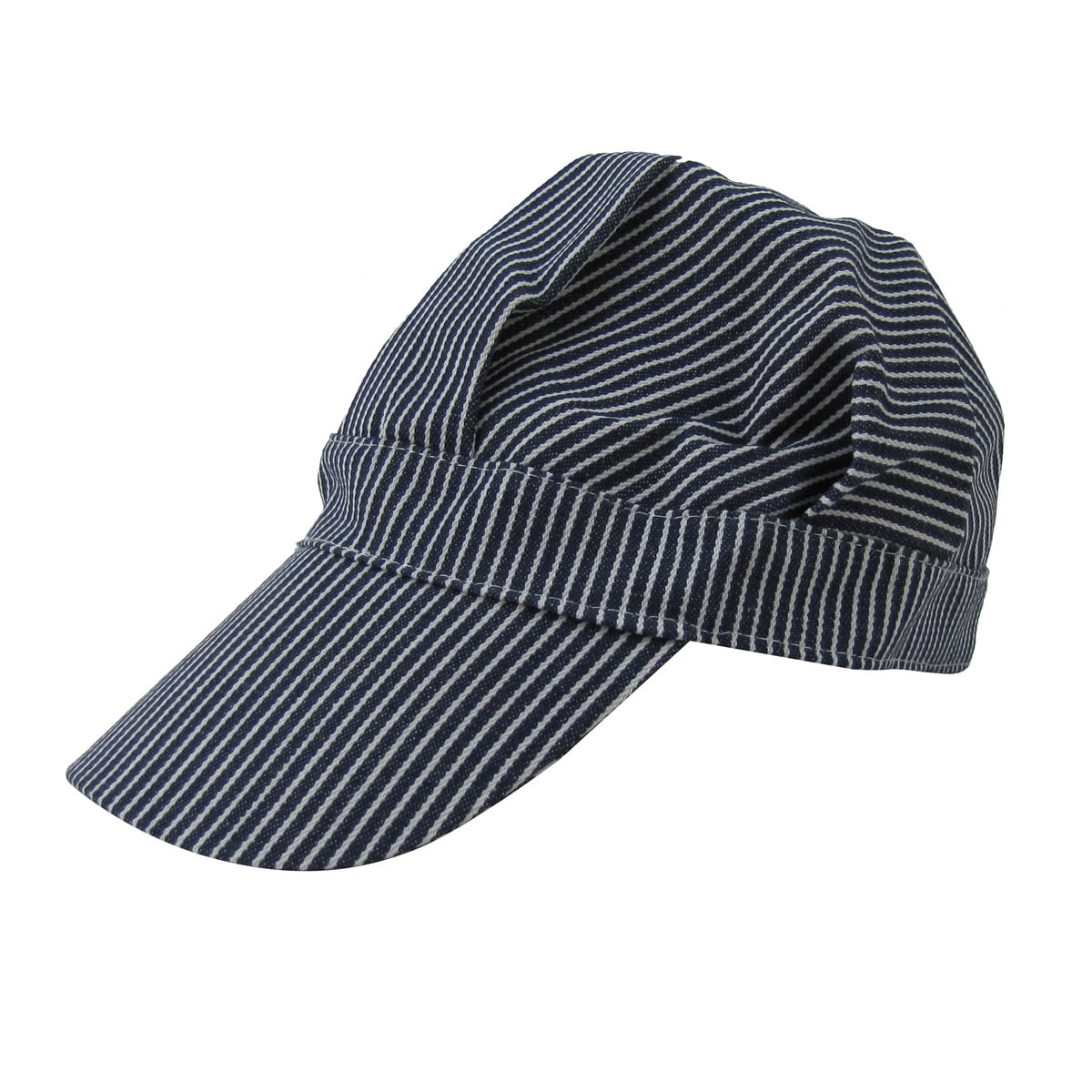 Blue Striped Railroad Engineer Cap Railfan Hobby Hat RR Costume ...