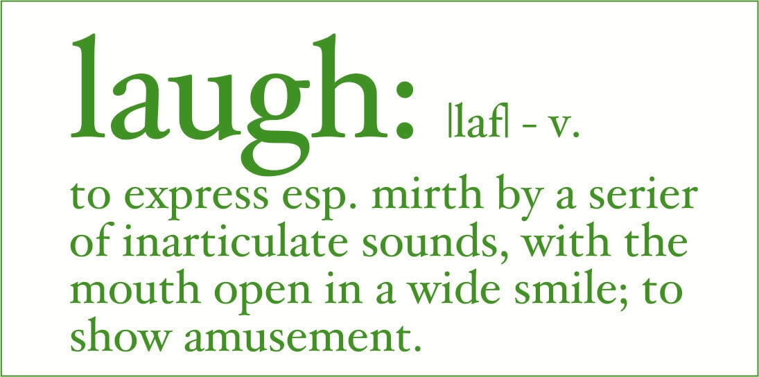 Laugh Definition Vinyl Decal - Small - Grass - Walmart.com
