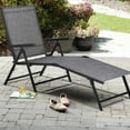Dkeli Patio Lounge Chair Outdoor Chaise Lounge Folding Textile ...