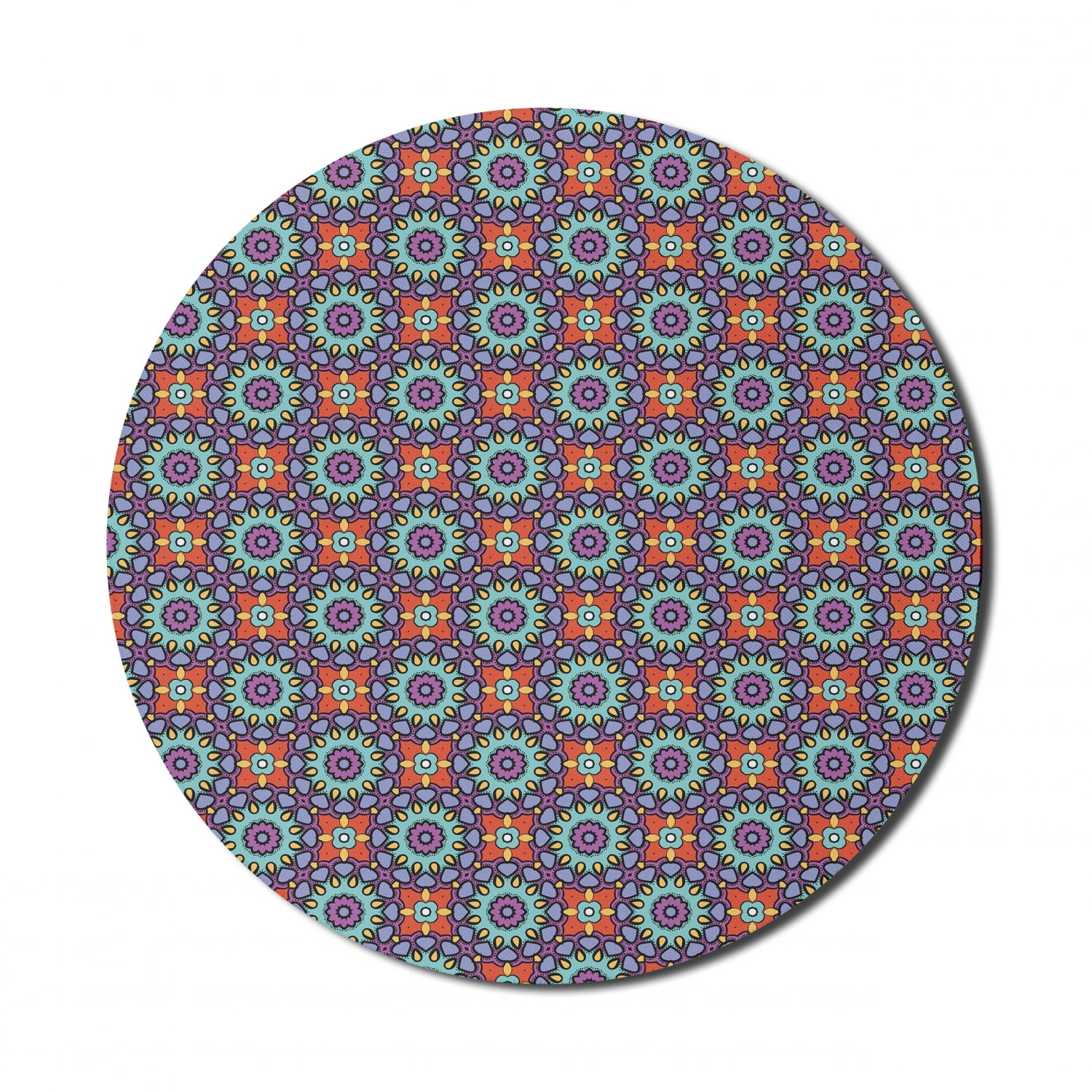 Abstract Mouse Pad for Computers, Continuous Pattern with Garden Art ...